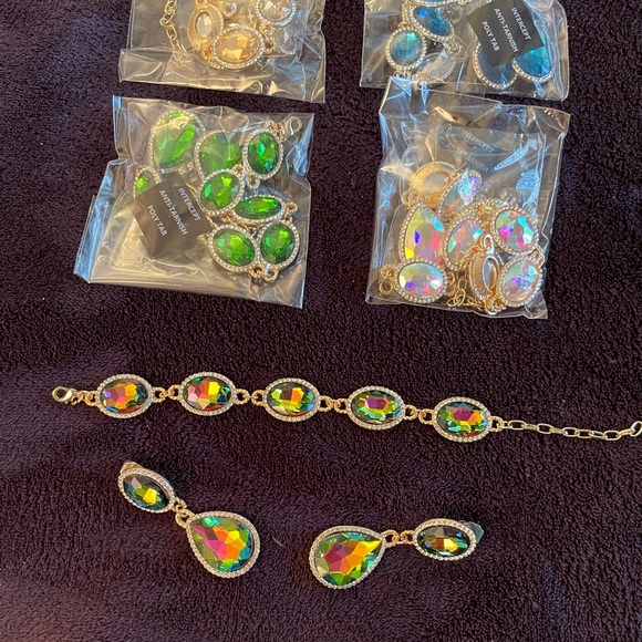 Shop LC | Jewelry | Austrian Crystal Braceletearrings Sets Lot Of 7 ...